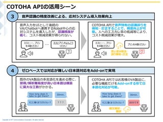 日本語における自然言語解析とその応用 〜COTOHA VA & API〜 | PPT