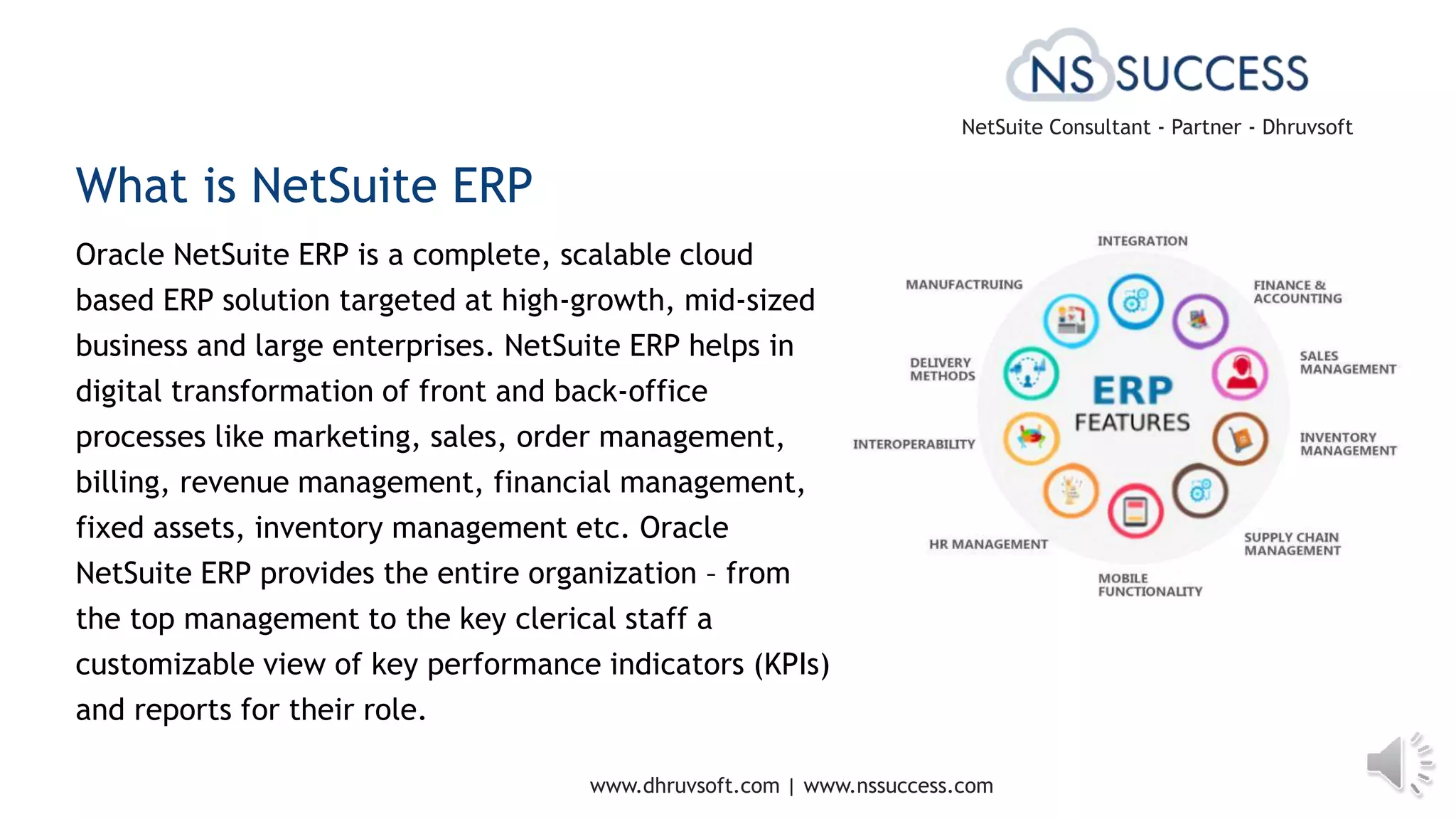 Nssuccess: NetSuite ERP Solution Partners India & USA | PPT