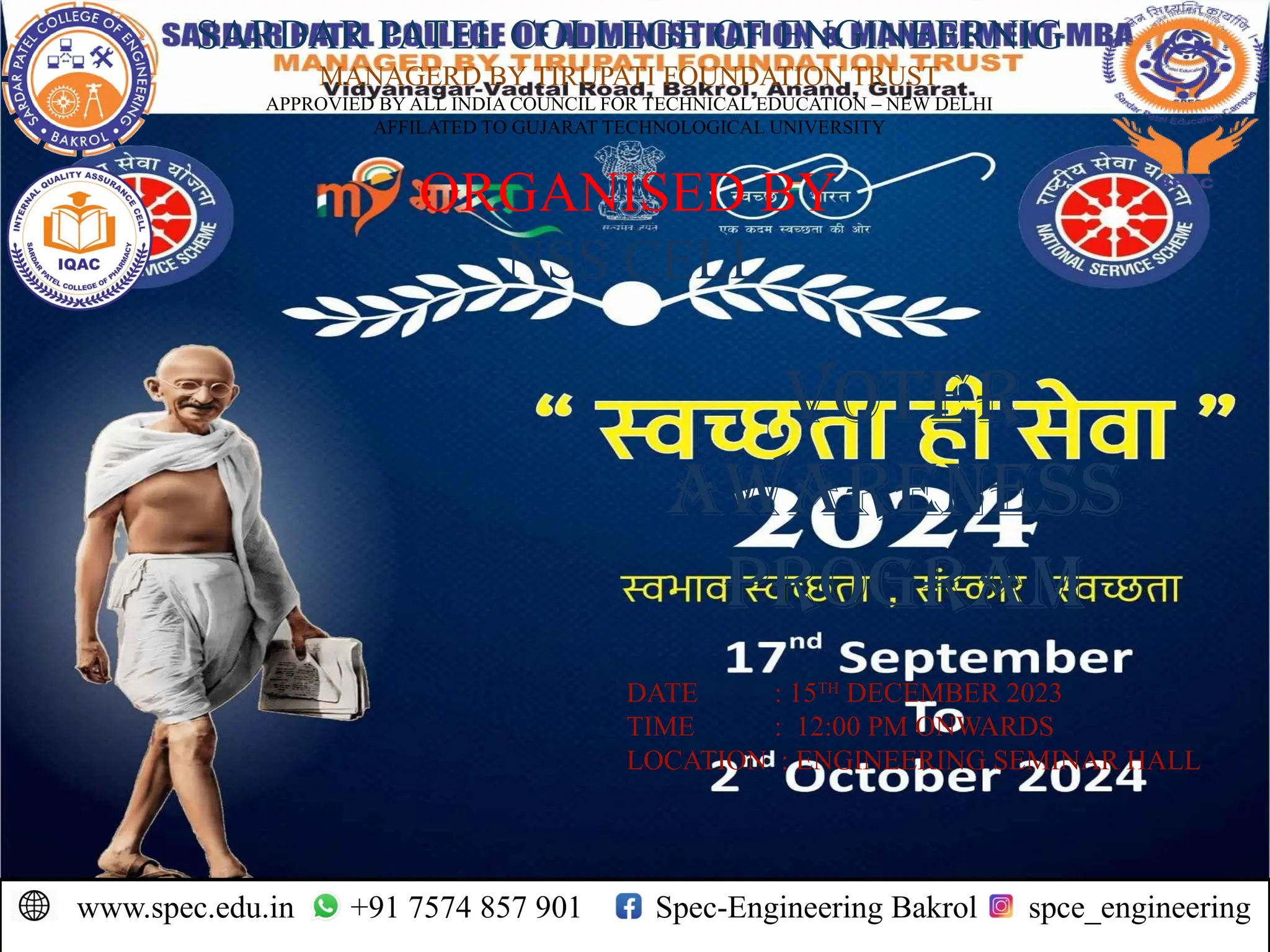 NSS VOTER AWARENESS POSTER ...