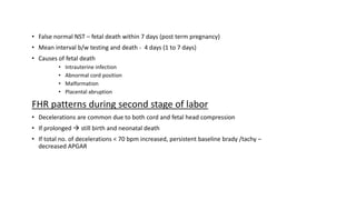 Non stress test gynaecology presentation | PPTX