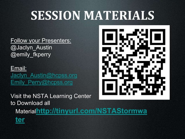NSTA stormwater presentation | PPTX