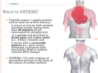 NSTEMI DrHafiz | PDF