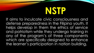 NSTP-1-CWTS-lesson-1 National service training program | PPTX