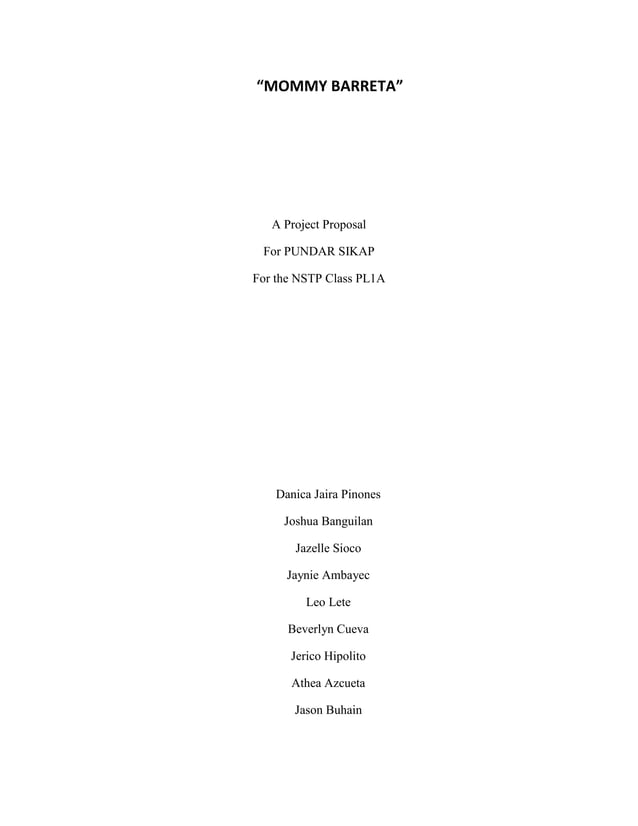 Nstp project proposal | DOCX | Infectious Diseases | Diseases and ...