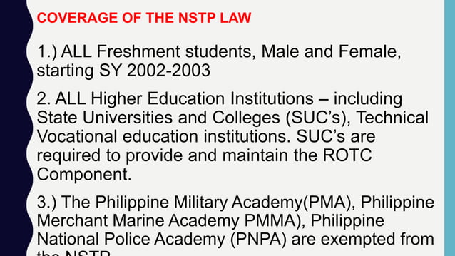 NSTP-Chapter-1.pptx | Professional School | Postgraduate Education