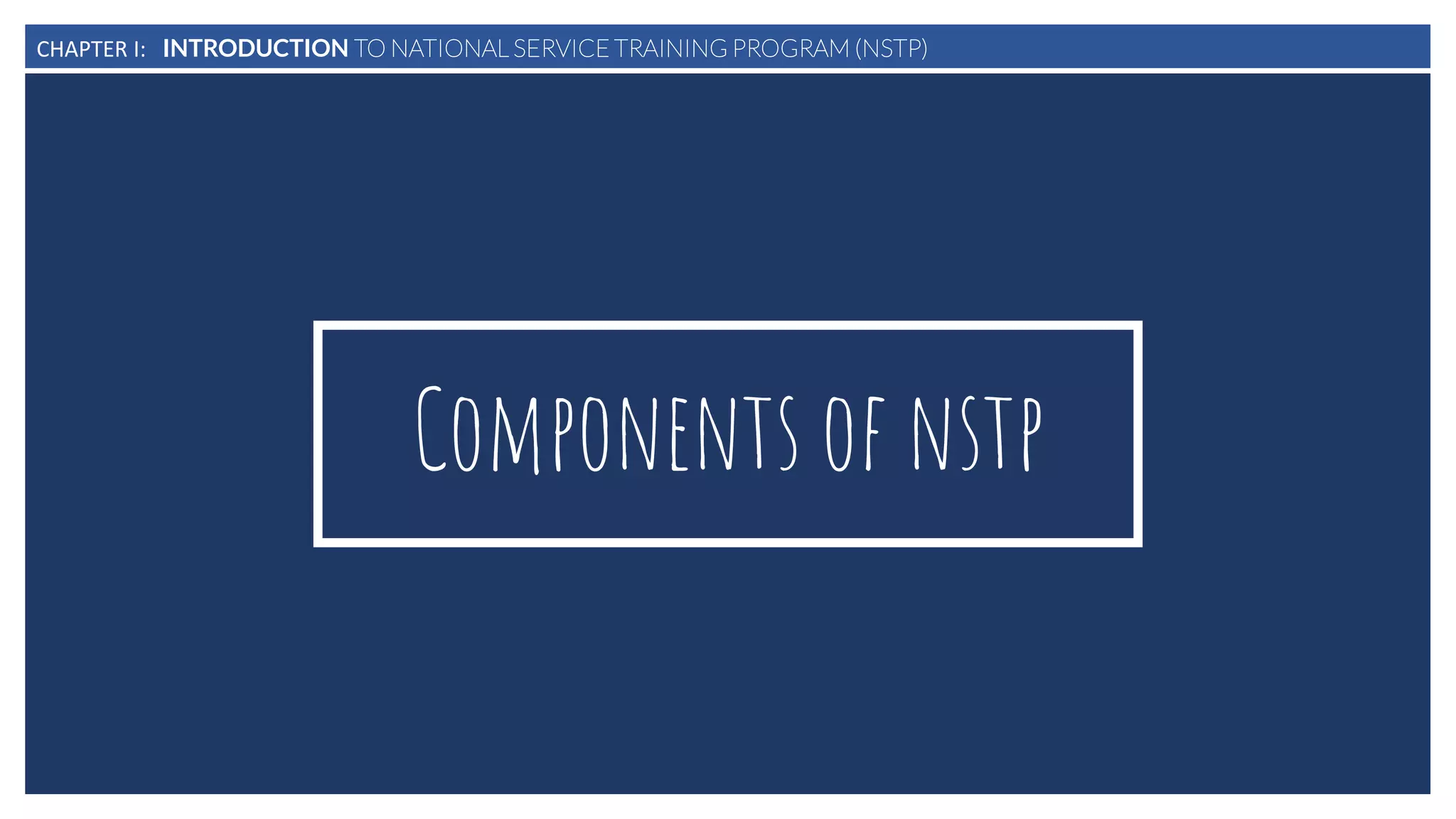 Introduction to NSTP | PPTX