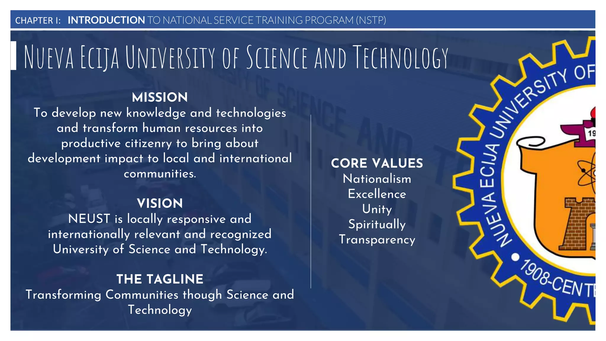 Introduction to NSTP | PPTX
