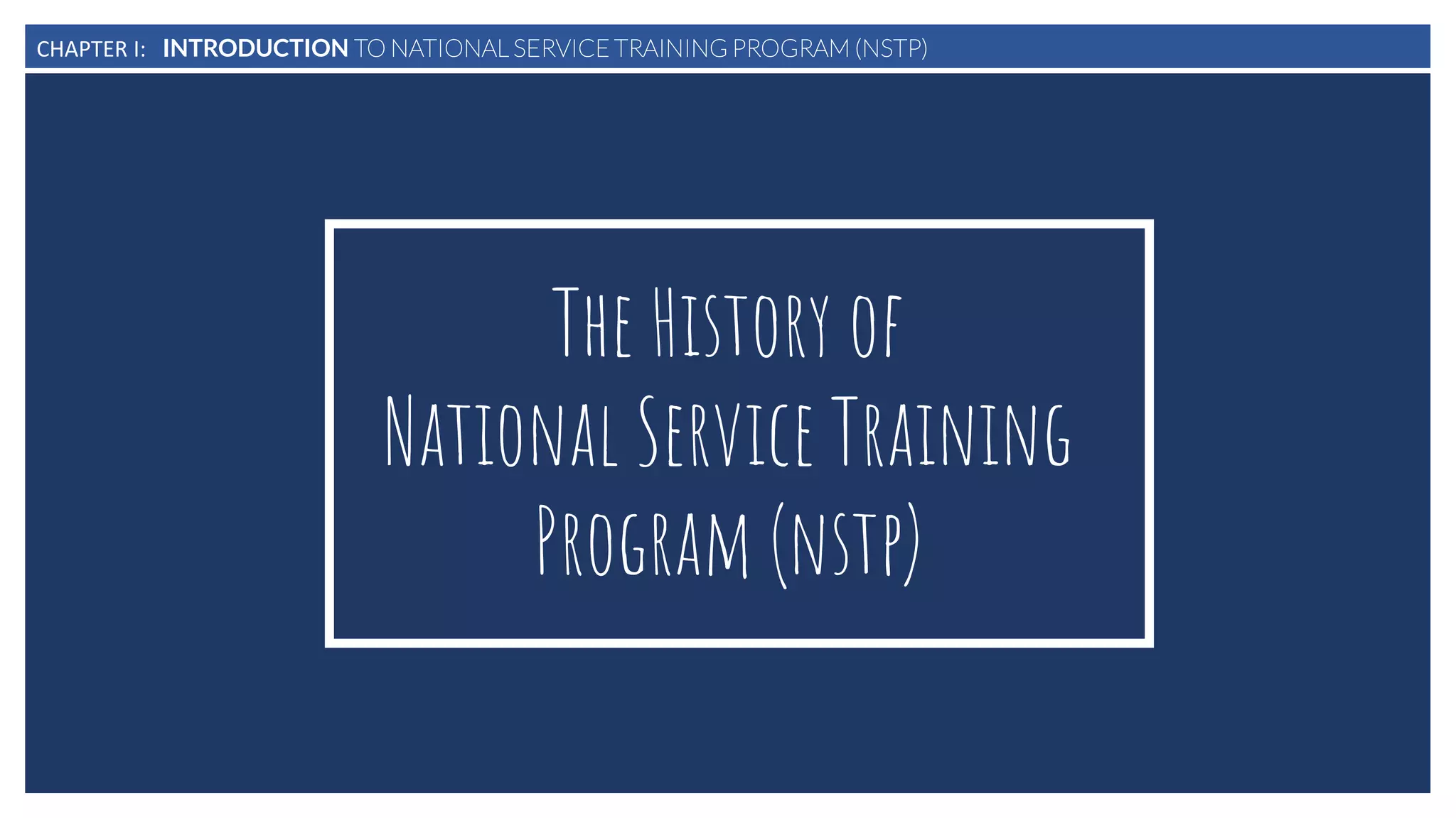 Introduction to NSTP | PPTX
