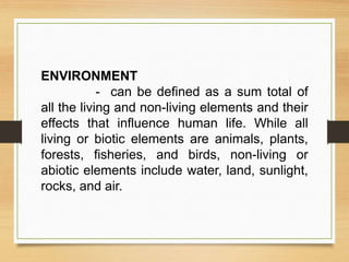 NSTP 1 Enviromental Protection and 7 Principles | PPTX
