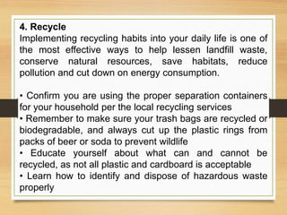 NSTP 1 Enviromental Protection and 7 Principles | PPTX