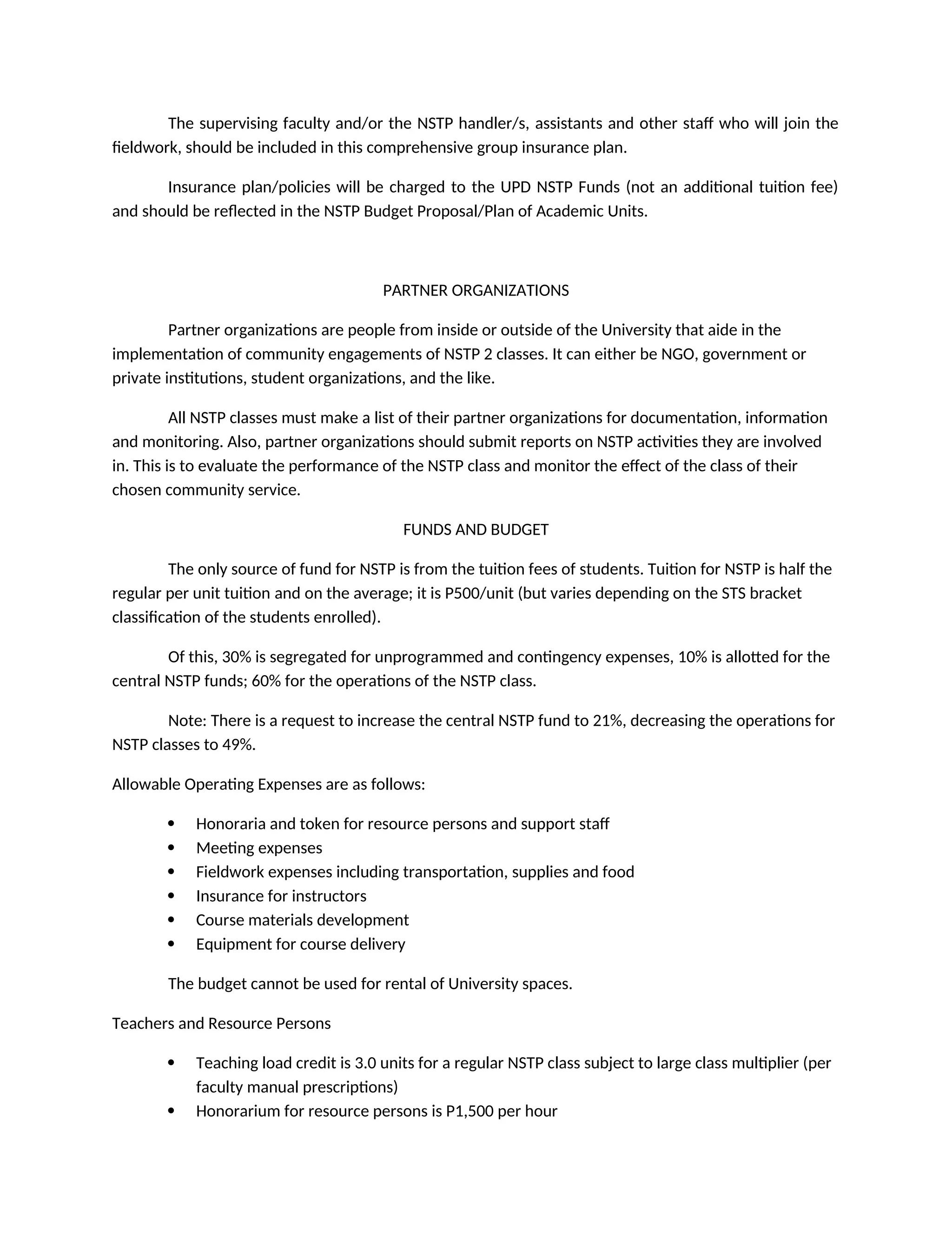 National service training program hand book | DOCX