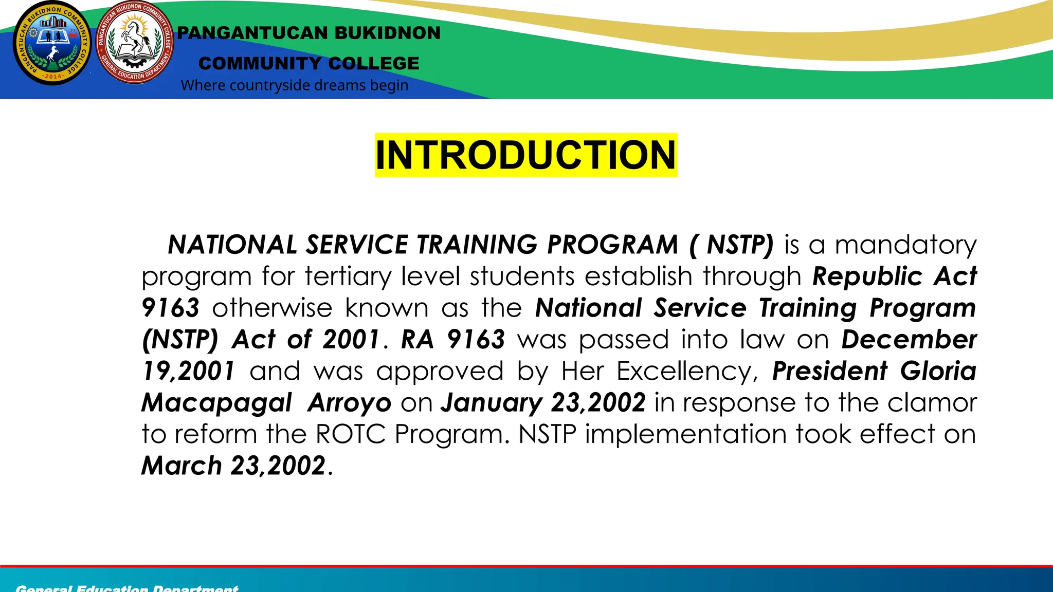 NSTP-LTS-LESSON 1.pptx by: Rose MG Vertudez | PPTX