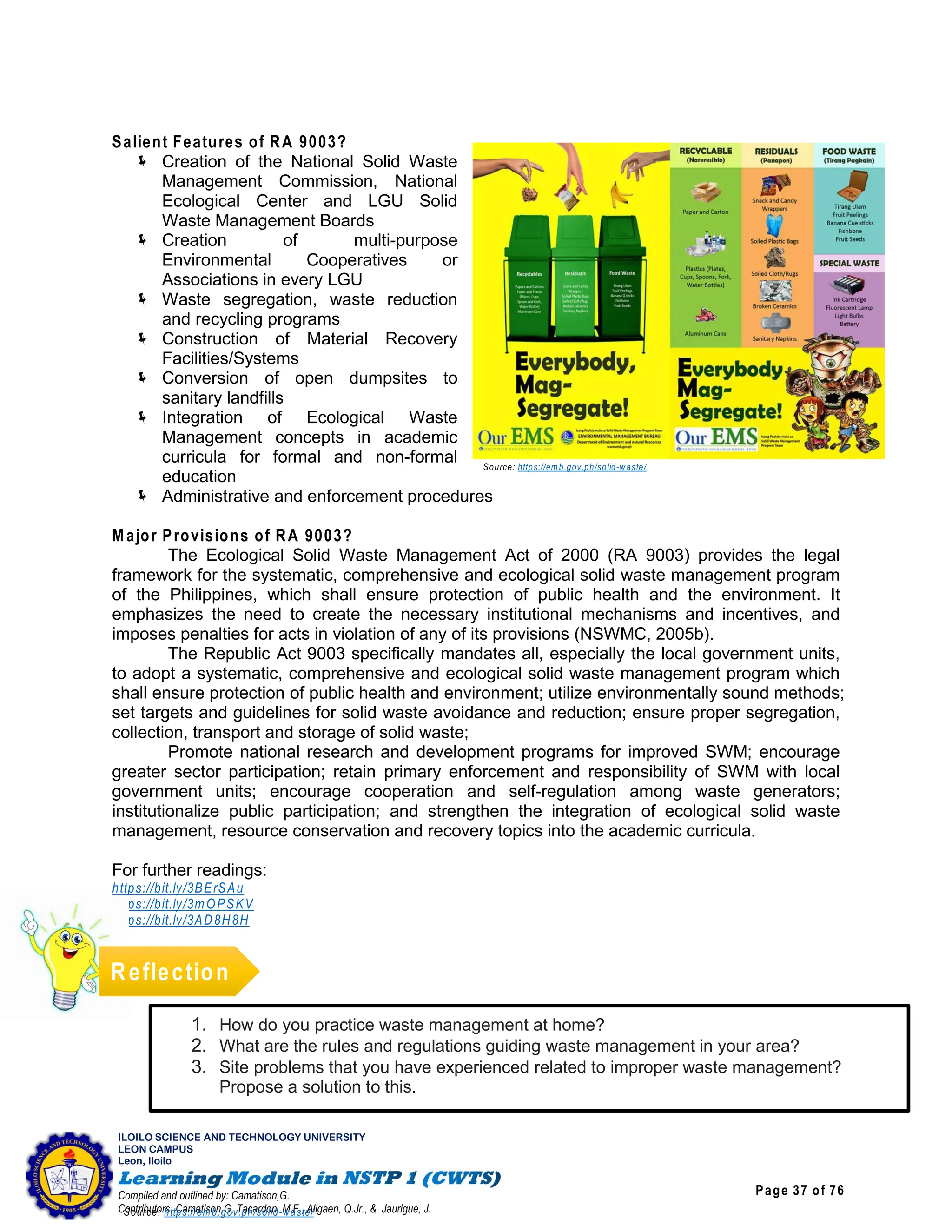 NSTP 1 Civic Welfare Training Service Module | PDF