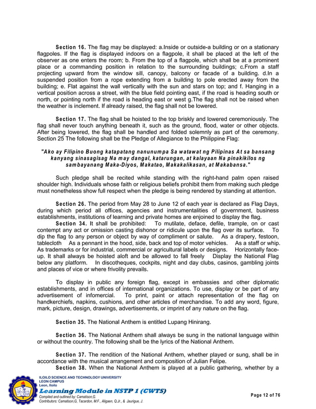 NSTP 1 Civic Welfare Training Service Module | PDF