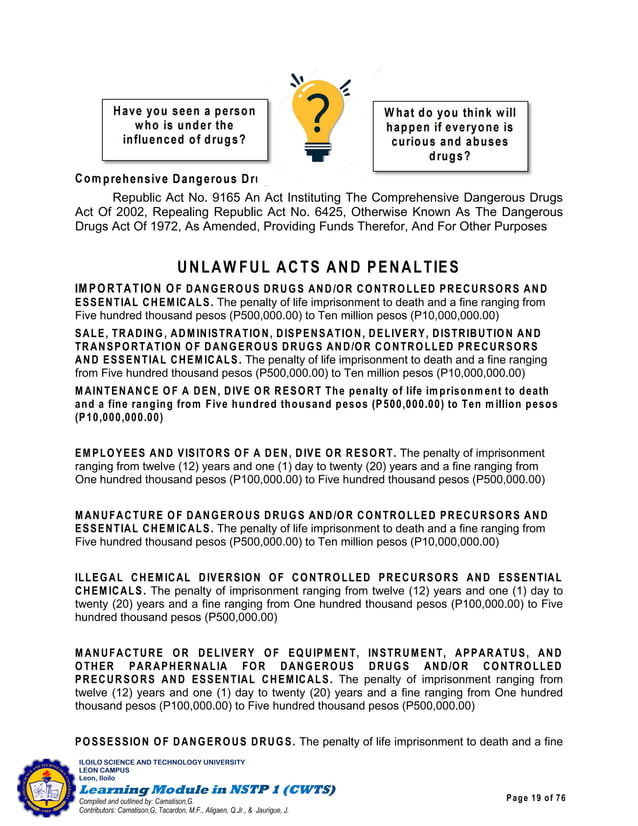 NSTP 1 Civic Welfare Training Service Module | PDF