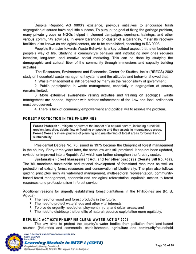 NSTP 1 Civic Welfare Training Service Module | PDF