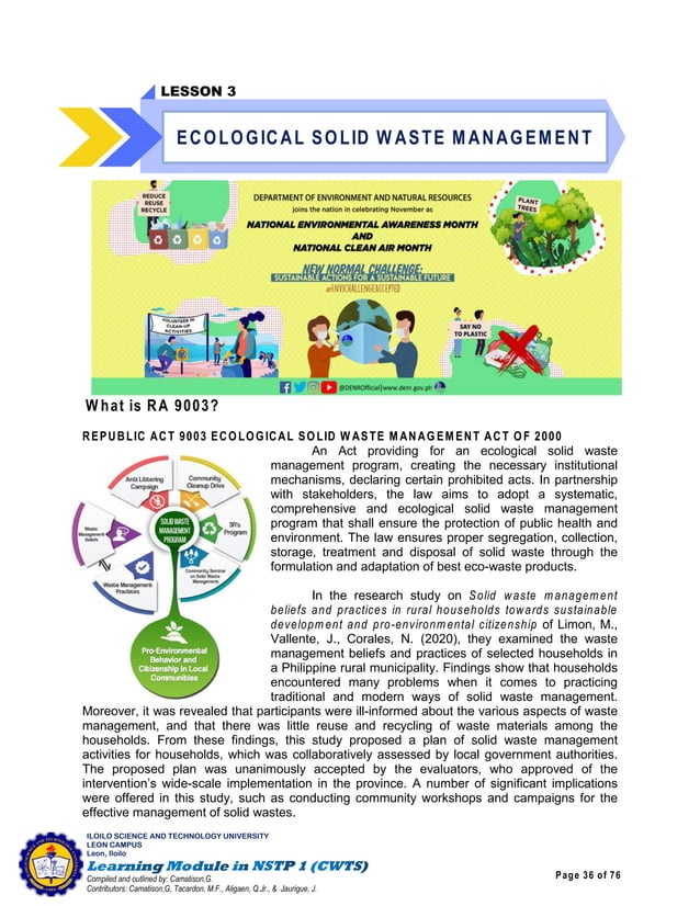 NSTP 1 Civic Welfare Training Service Module | PDF