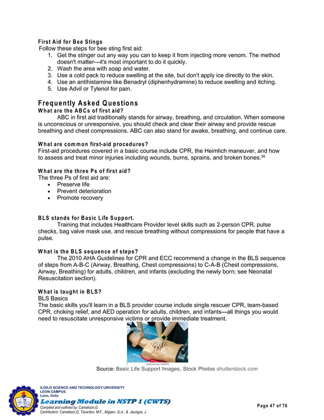 NSTP 1 Civic Welfare Training Service Module | PDF