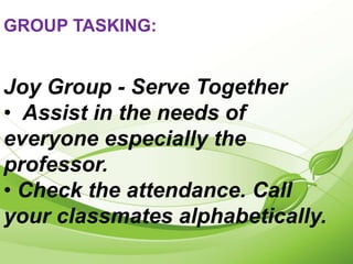 NSTP 1 Weekly Tasking 1.pptx