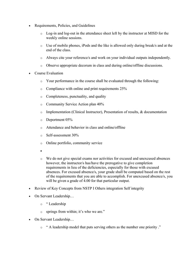 Nstp 2 cwts | DOC | Education