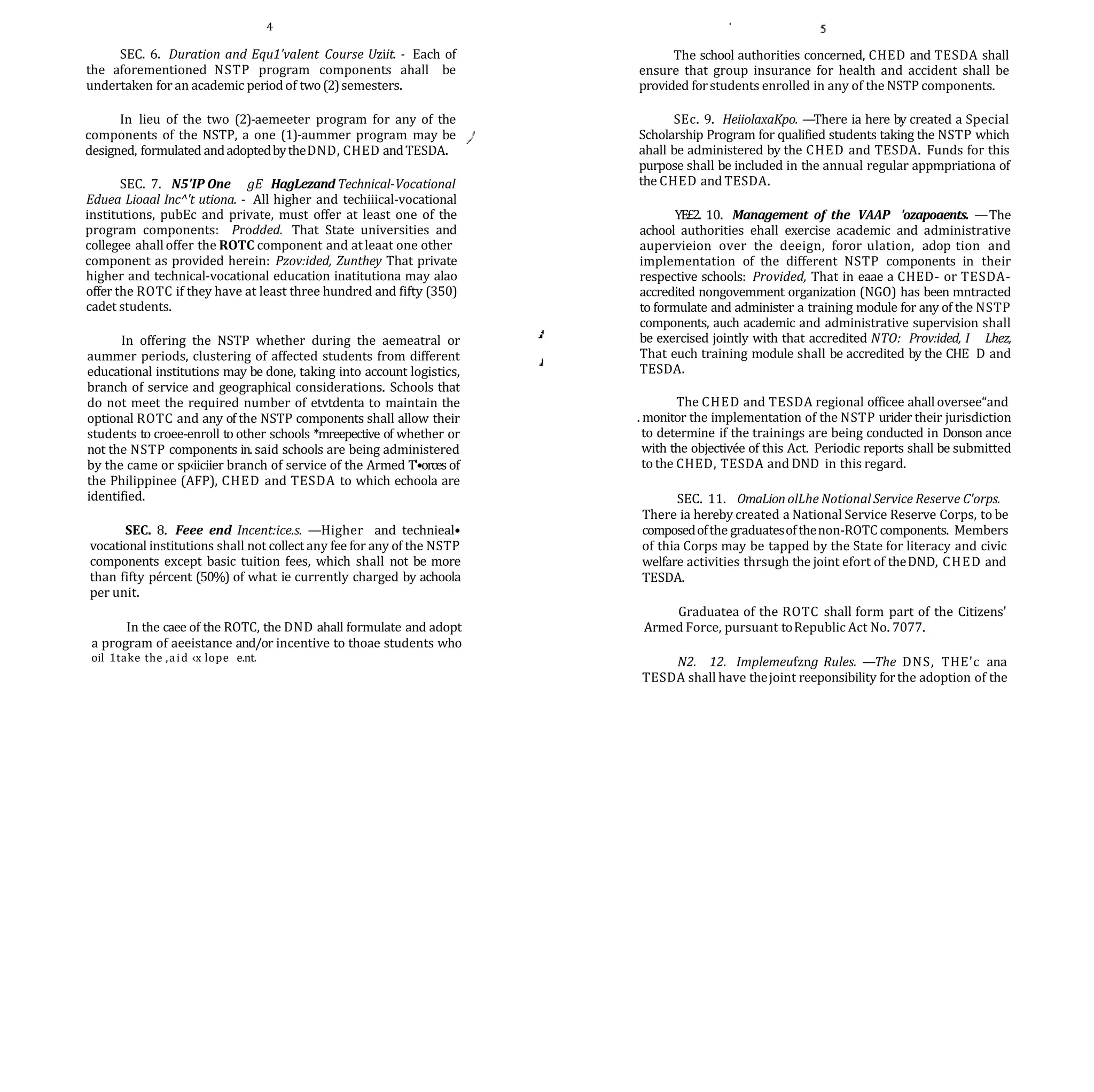 National Service Training Program RA 9163 | PPTX