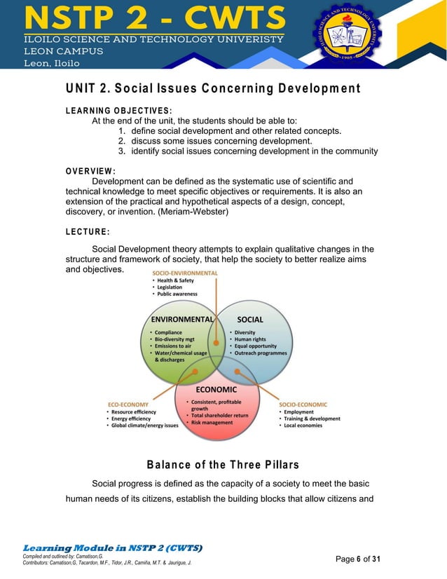 NSTP 2 CIVIC WELFARE TRAINING SERVICE MODULE | PDF