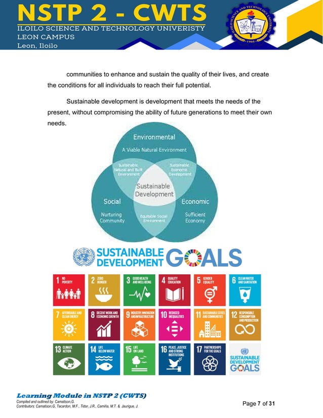 NSTP 2 CIVIC WELFARE TRAINING SERVICE MODULE | PDF