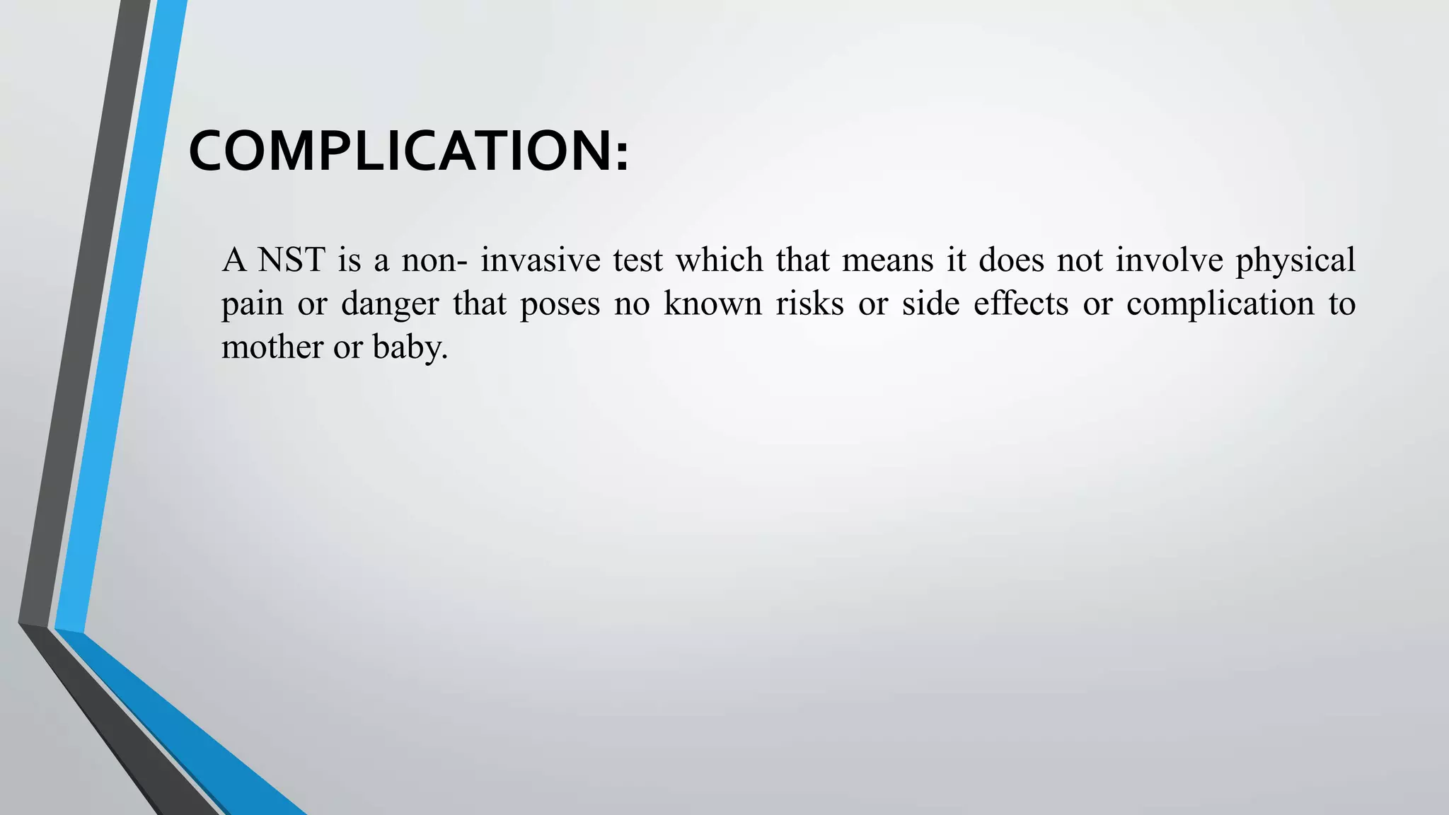 Non-stress test, and contraction stress test, presentation | PPTX