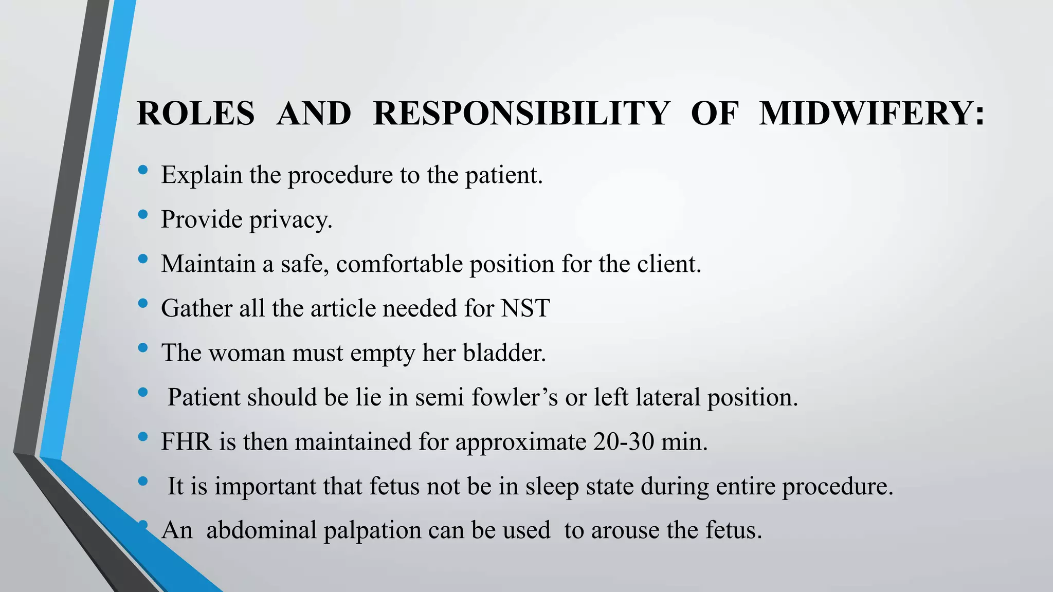 Non-stress test, and contraction stress test, presentation | PPTX