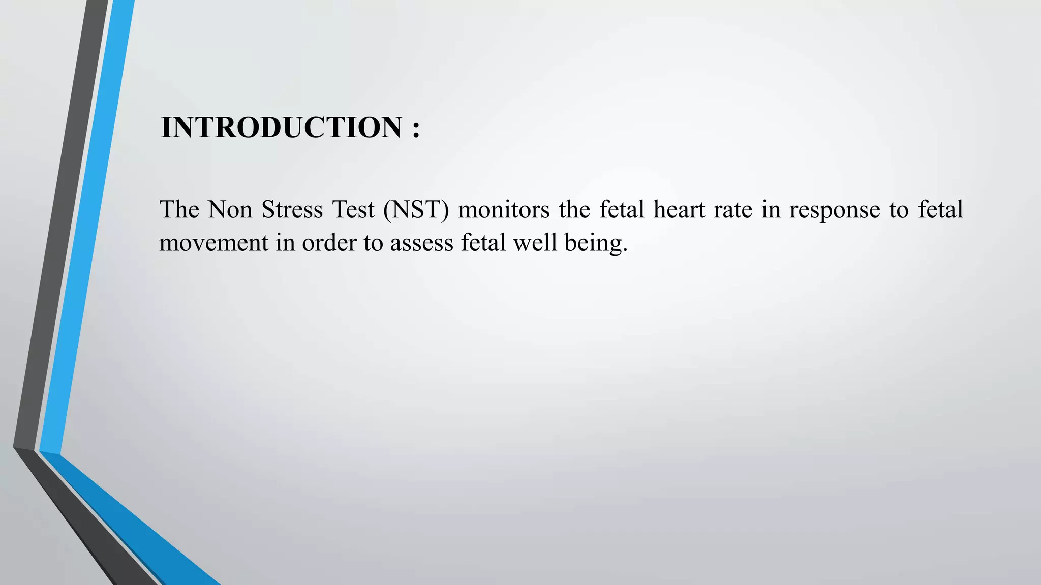 Non-stress test, and contraction stress test, presentation | PPTX