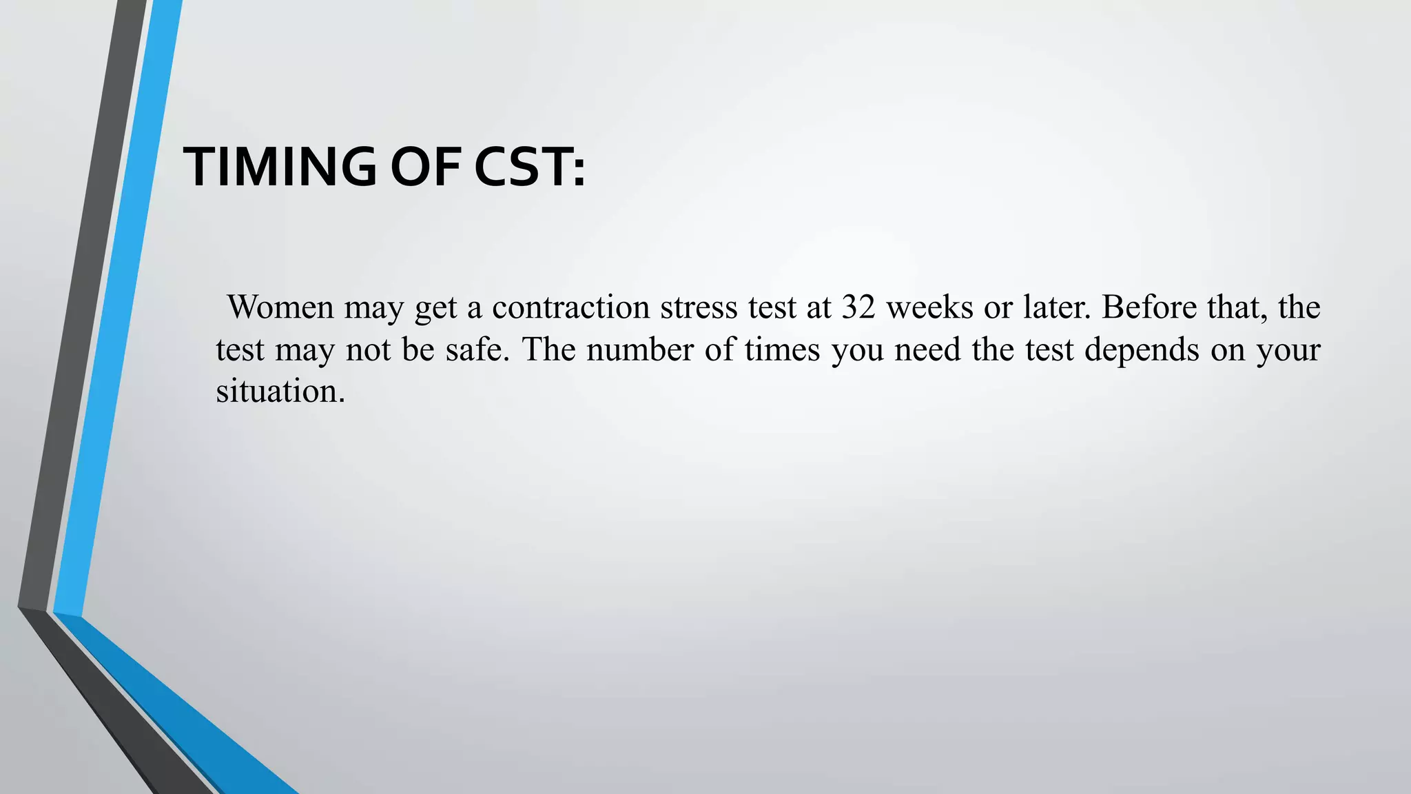 Non-stress test, and contraction stress test, presentation | PPTX