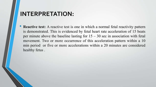 Non-stress test, and contraction stress test, presentation | PPTX ...