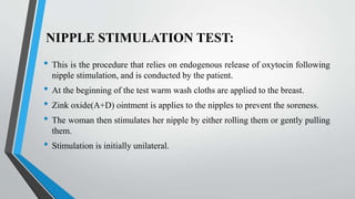 Non-stress test, and contraction stress test, presentation | PPTX