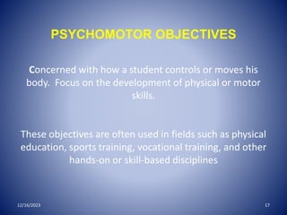 A BRIEF NOTE ON ÏNSTRUCTIONAL OBJECTIVES.pptx