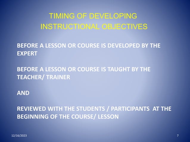A BRIEF NOTE ON ÏNSTRUCTIONAL OBJECTIVES.pptx
