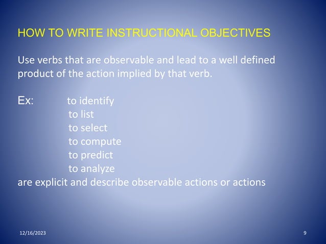 A BRIEF NOTE ON ÏNSTRUCTIONAL OBJECTIVES.pptx