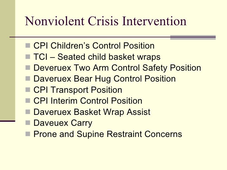 Steve Vitto diffusion, de esclation, & restraining at NSU