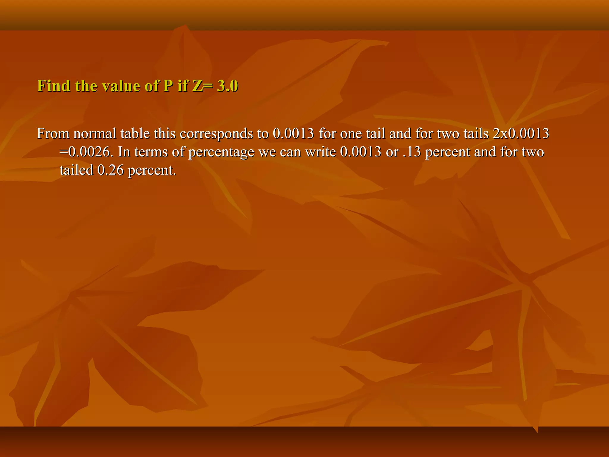 Critical Value and The P Value | PPT