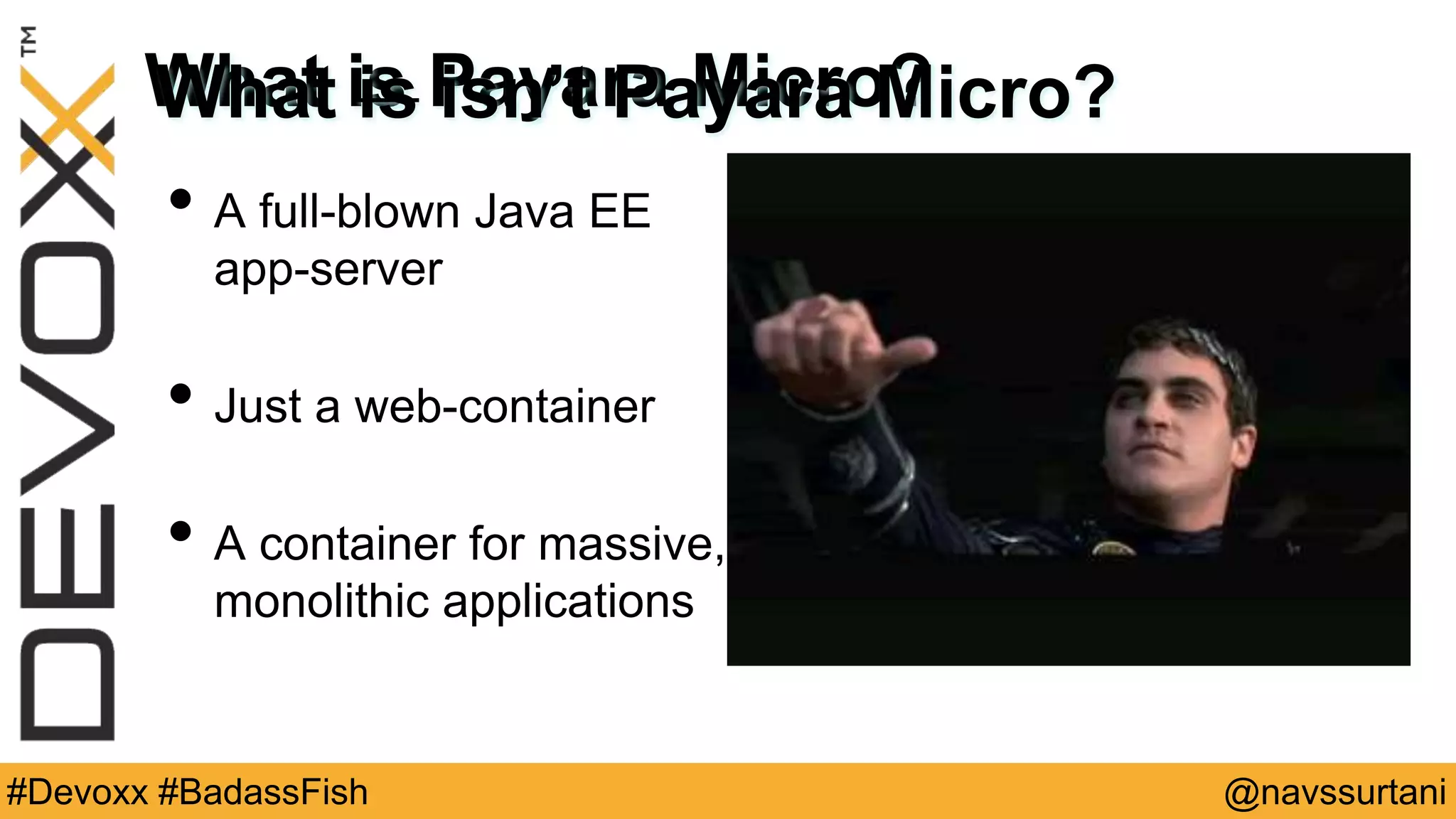 Badass Microservices - deploy, build & scale your apps with Payara Micro | PPTX