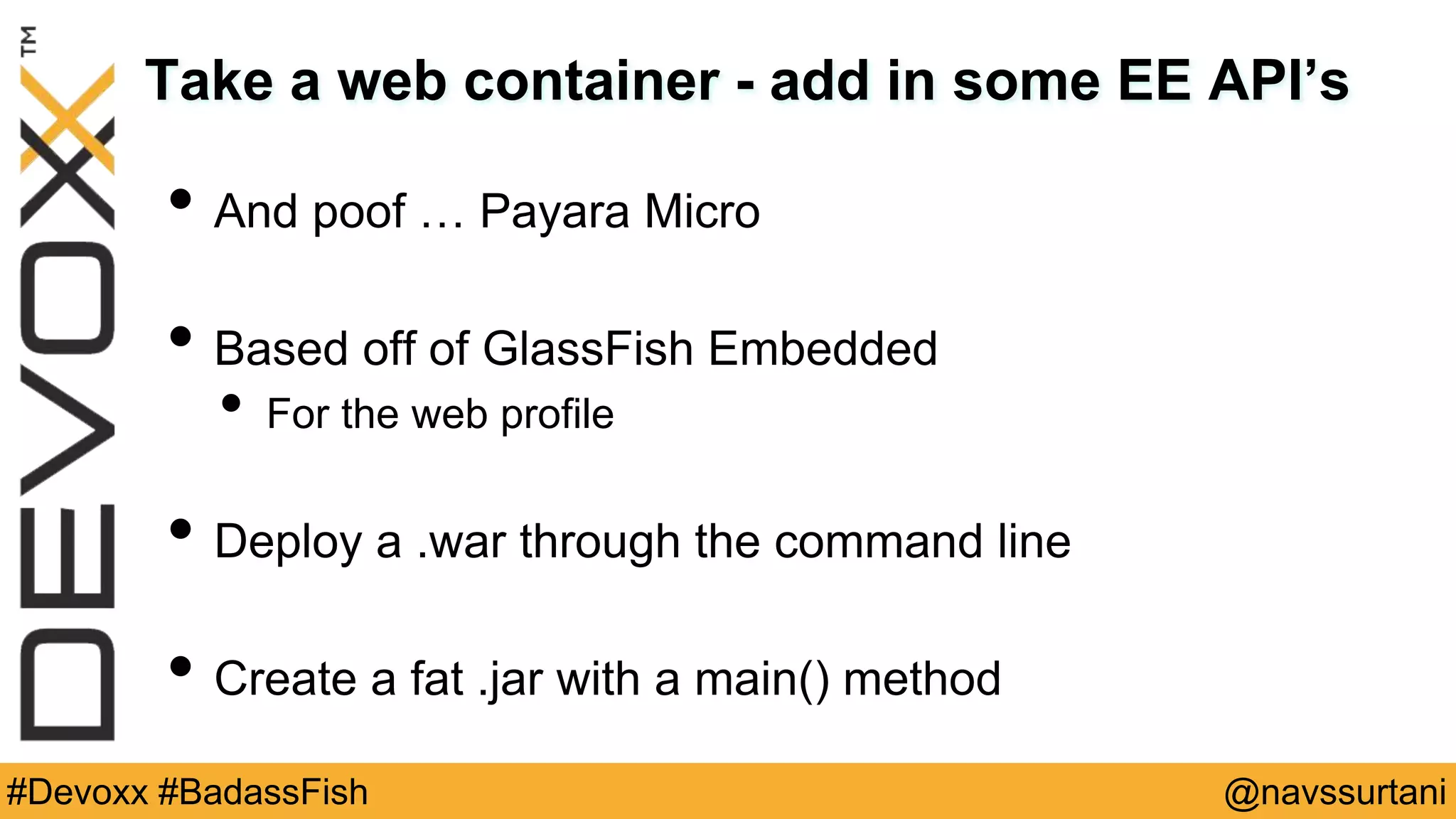 Badass Microservices - deploy, build & scale your apps with Payara Micro | PPTX