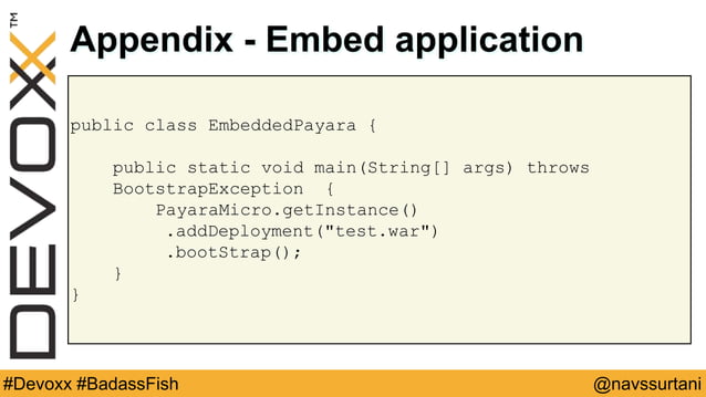 Badass Microservices - deploy, build & scale your apps with Payara Micro | PPT