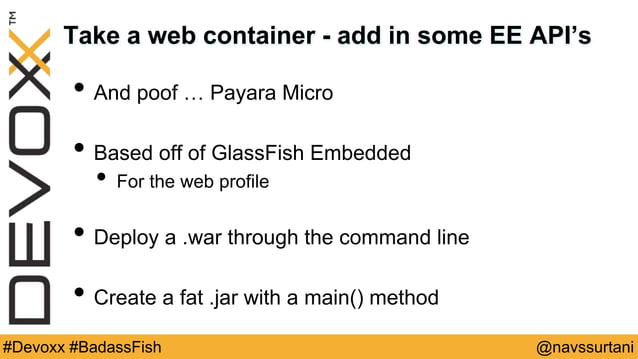 Badass Microservices - deploy, build & scale your apps with Payara Micro | PPT