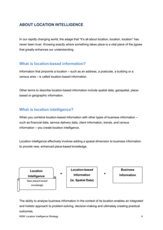 Draft NSW Location Intelligence Strategy | PDF