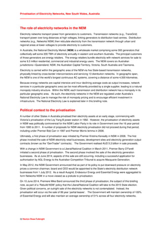 NSW Electricity Privatisation - Privatisation of Electricity Networks ...