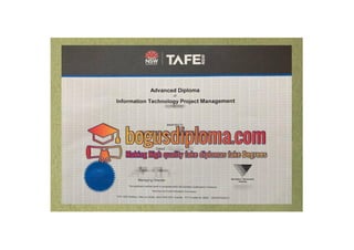 Where Can Making a NSW TAFE Diploma Certificate | PDF