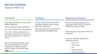 NSX-T and Service Interfaces presentation | PPTX