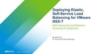 Deploying Elastic, Self-Service Load Balancing for VMware NSX-T | PPT