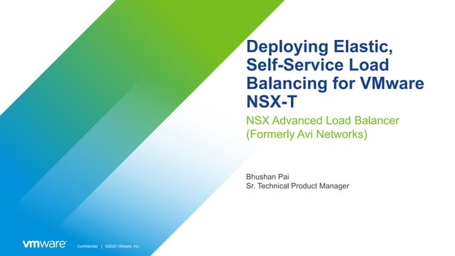 Deploying Elastic, Self-Service Load Balancing for VMware NSX-T | PPT