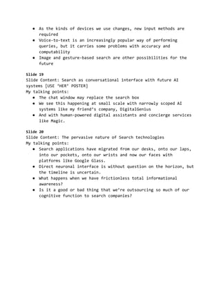 Notes for "The Future of Search" talk | PDF