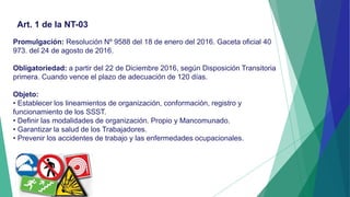 NT- 03, sobre los SSST en _Venezuela | PPTX